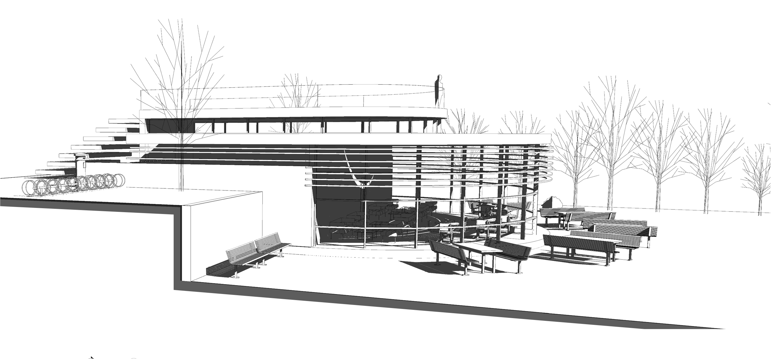 Student Social Hub pavilions, Sussex UK – PETROS TSOUKALAS ARCHITECT